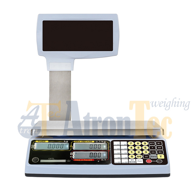 30kg Capacity LCD Display Price Computing Scale with Pole Display from ...