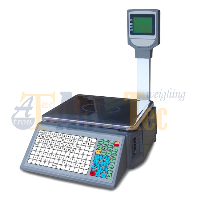 30kg Capactity Price Computing Label Printing Scale with RS232 and RJ45 ...